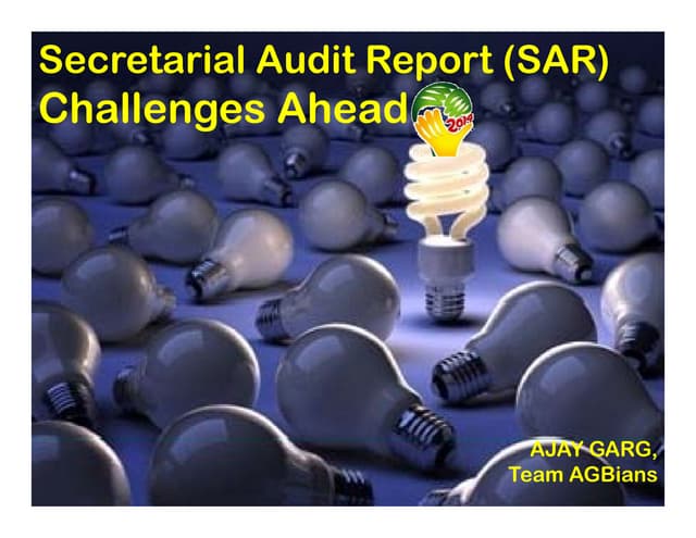 Secretarial Audit Report | PPT Secretarial Audit Report | PPT