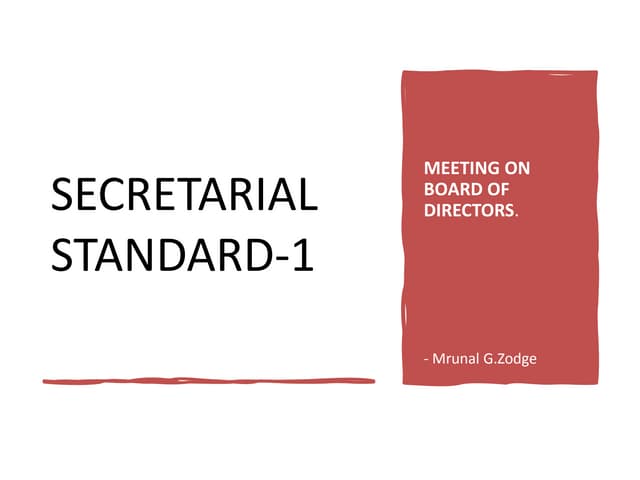 Note and format on circular resolution under the companies act 2013 | DOC