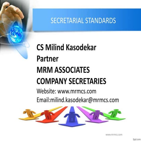 Secretarial standard | PPTX