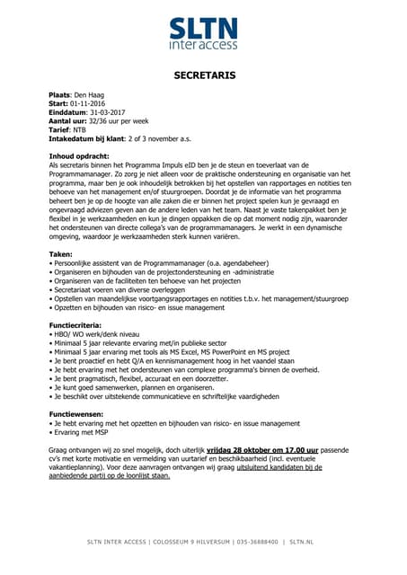 Aanvraag QlikView Developer | PDF