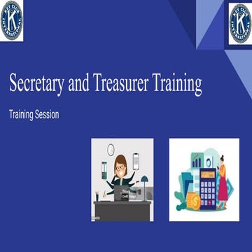 KEY CLUB JA Secretary and Treasurer Training | PPT