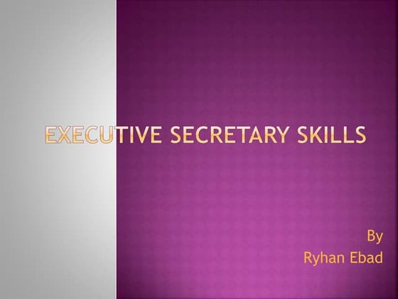 Secretary | PPT