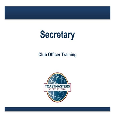 Secretary slides | PPTX