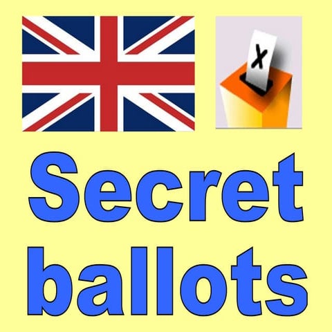 Democracy in Britain - Secret ballots | PPT
