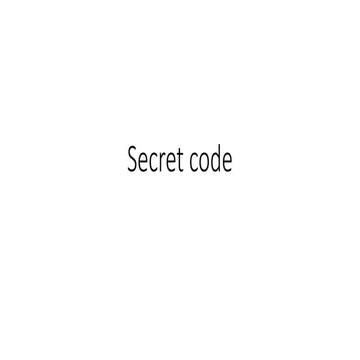 Secret code.pptx
