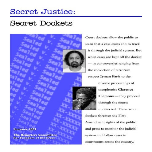 Secret Dockets | PDF | Law