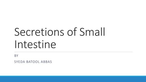 Anatomy and physiology of the gastrointestinal tract (git) | PPT