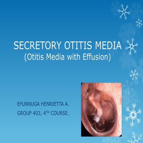 Serous otitis media | PPTX