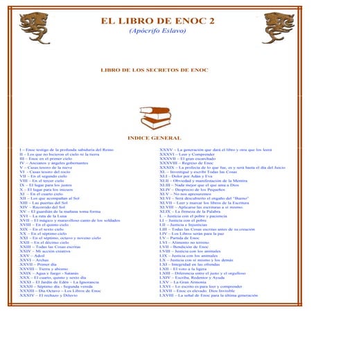 Libro de los secretos de Enoc o Enoc 2 | PDF