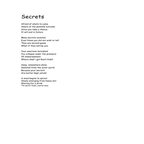 Secrets | DOCX
