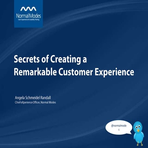 Secrets of Creating a Remarkable Customer Experience | PPTX