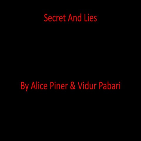 Secrets and lies | PPT