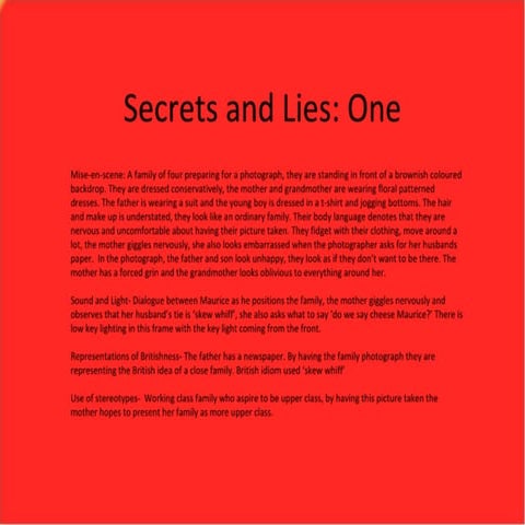 Secrets and lies with pictures | PPT