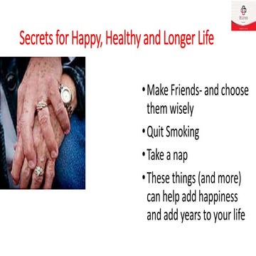 Secrets of a long life | PPT
