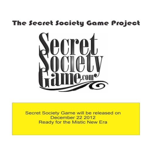 Secret society game scope ok4 | PDF