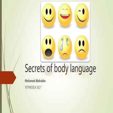 Secrets of body language | PPTX