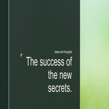 The secret of success from the sight seeing activity.pdf
