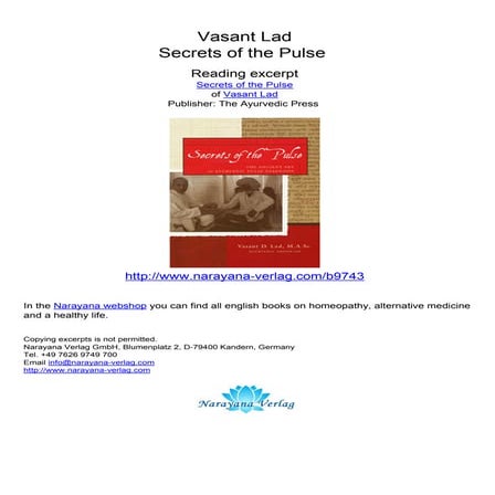 Secrets of the pulse vasant | PDF