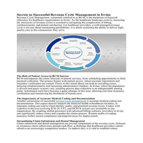 Secrets to Successful Revenue Cycle Management in Irvine.pdf