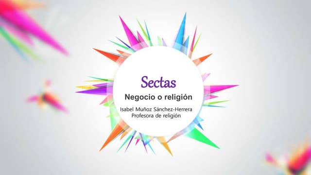 Clase 11 feb las sectas(2) | PPTX