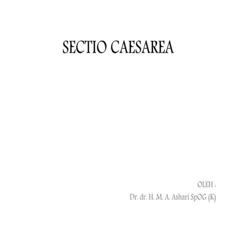 Sectio caesarea | PPTX