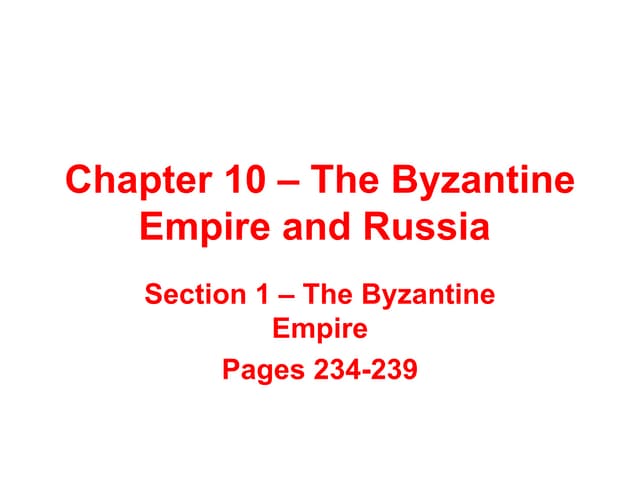 The Byzantine Empire | PPT