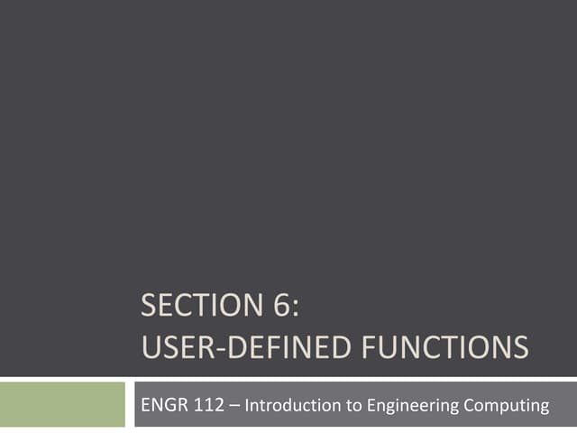 Section 6 User Defined Functionspdf 7136