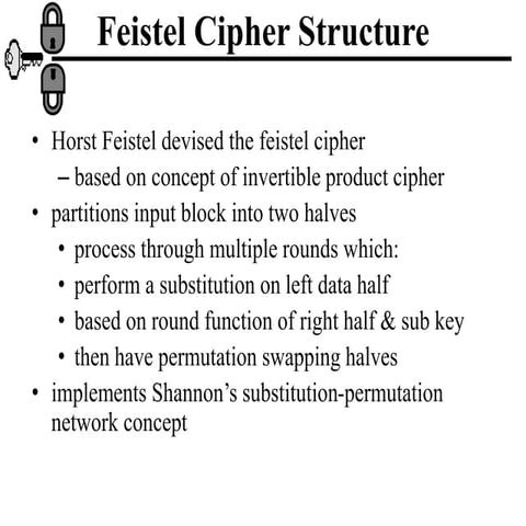 Feistel cipher | PPTX