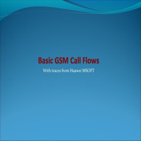 Basic GSM CallFlow | PPT