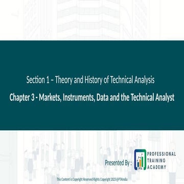 Section1 - Chapter 3 - Market Instruments | PPTX