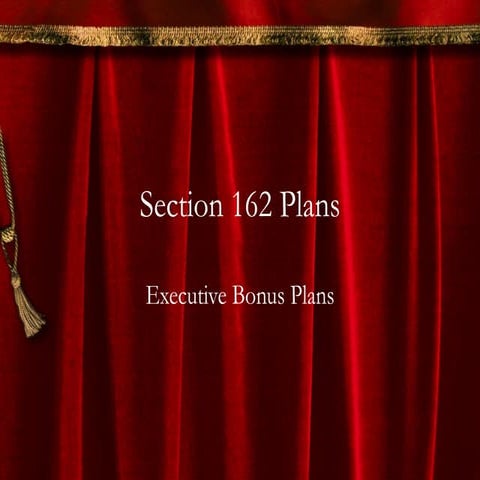 Section 162 Executive Bonus Plans Show | PPS