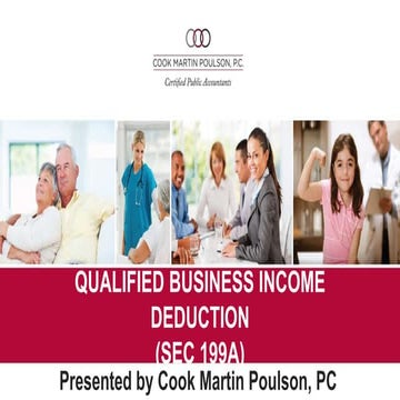 Section 199A Qualified Business Income Deduction | PPTX