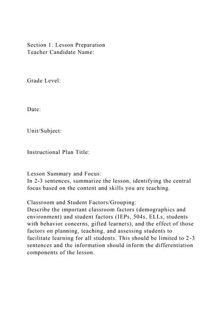 UDL Lesson Plan Subject EnglishGrade First Grade.docx | Educational Assessment | Education