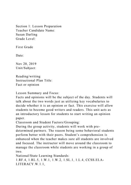 LP lesson plan for Facts and Opinion.docx