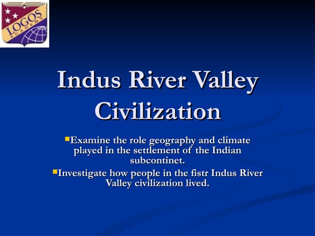 Indus Valley Civilization | PPTX