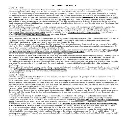 Section 2- scripts.docx | Zoos & Aquariums | Attractions