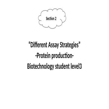 section 2 protein production and its strategies | PPT