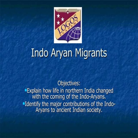 Indo Aryan Migrants | PPT