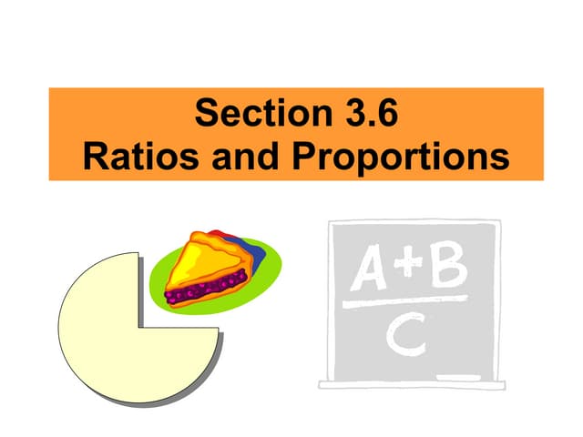 1 - Ratios & Proportions | PPT