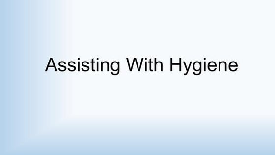 Procedure on oral hygiene | PPT