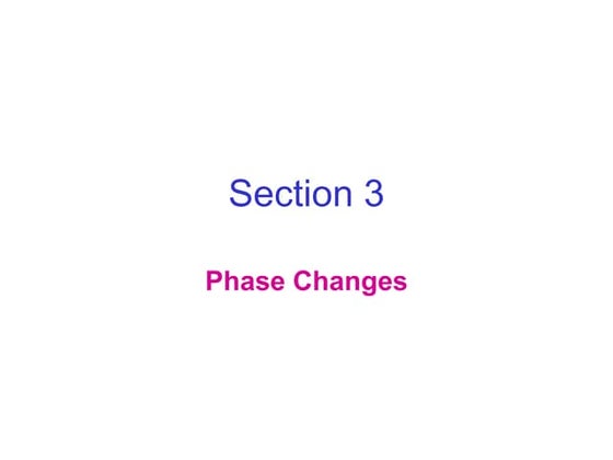 Phase changes | PPT