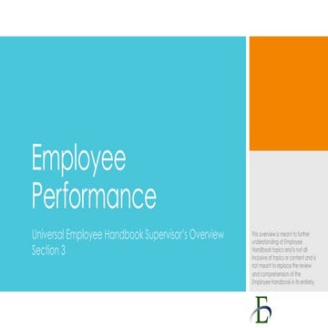 Section 3 employee performance ppt | PPT