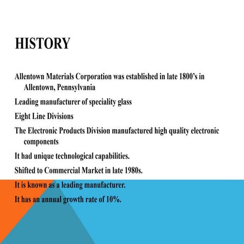 allentown materials case study | PPTX