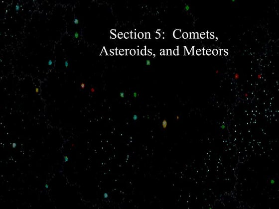 Comets, asteroids & meteors | PPT