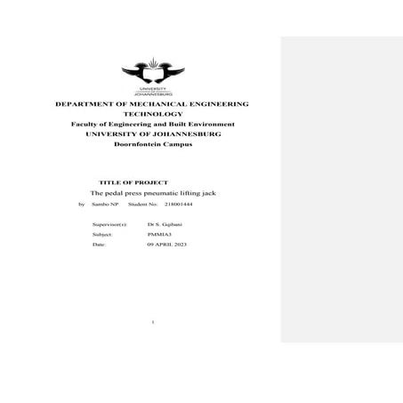 Final Year Project Report Sample for Engineers - IIT and State ...