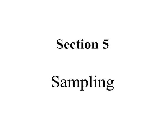 Decision Sciences Sampling Theory And Distribution Pptx