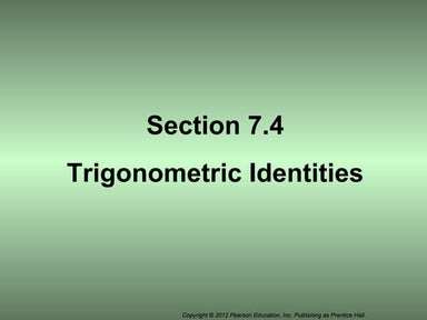 Trig identities | PDF