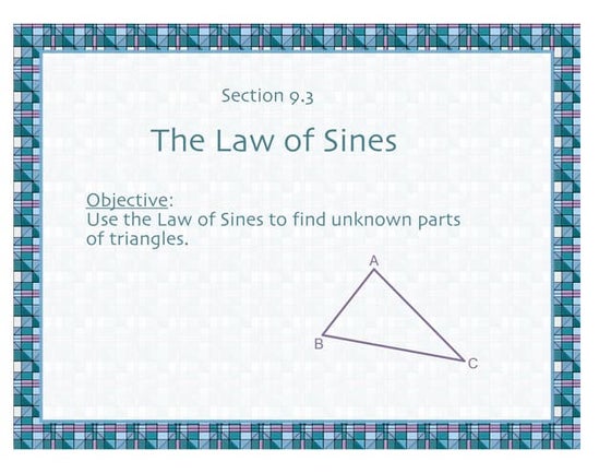 March 19 Trig With 2 Triangles | PPT