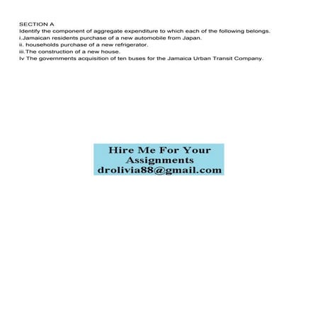 SECTION A Identify the component of aggregate expenditure to.pdf