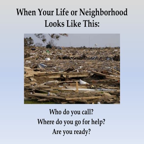 Disaster preparedness for the faith based community | PPTX